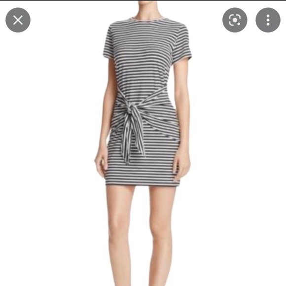 Theory | Dresses | Theory Dakui Stripe Front Tie Dress | Poshmark